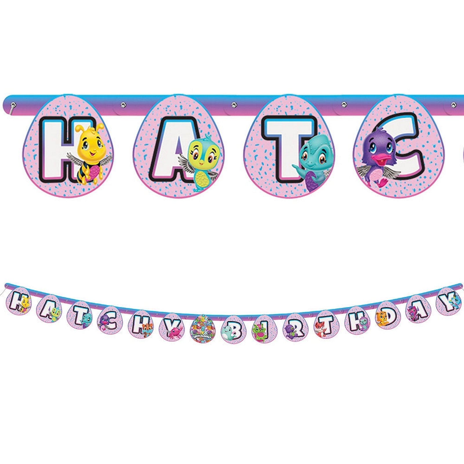 Hatchimals Jointed Hatchy Birthday Banner - Discount Party Supplies