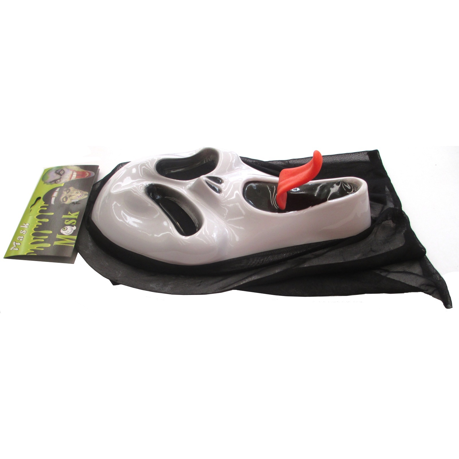 Halloween Scream Mask With Tongue | Halloween Adult Costumes Party ...