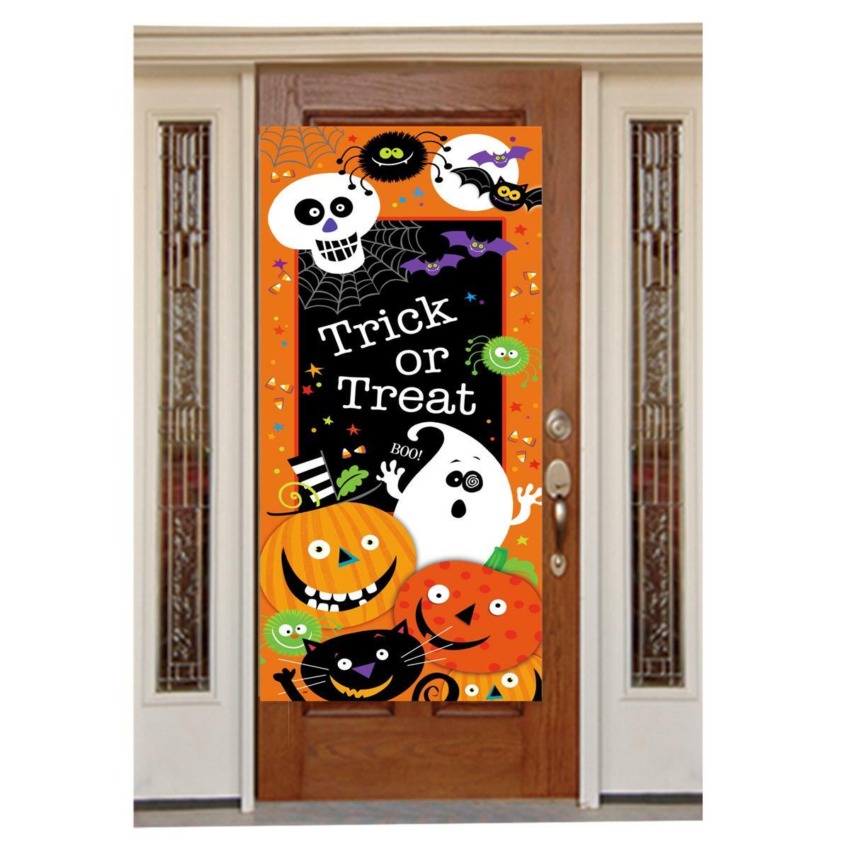 Trick or Treat Door Cover - Discount Party Supplies