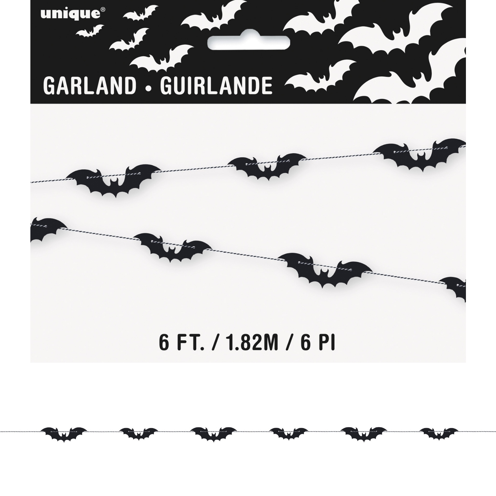 Bat Paper Garland Banner - Discount Party Supplies