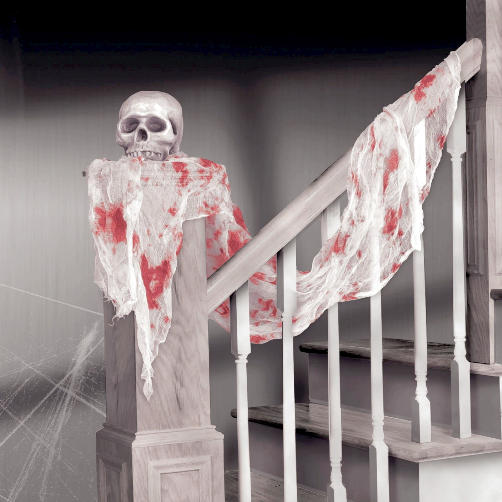 Halloween Chop Shop Bloody Gauze Drape | Discount Party Supplies ...