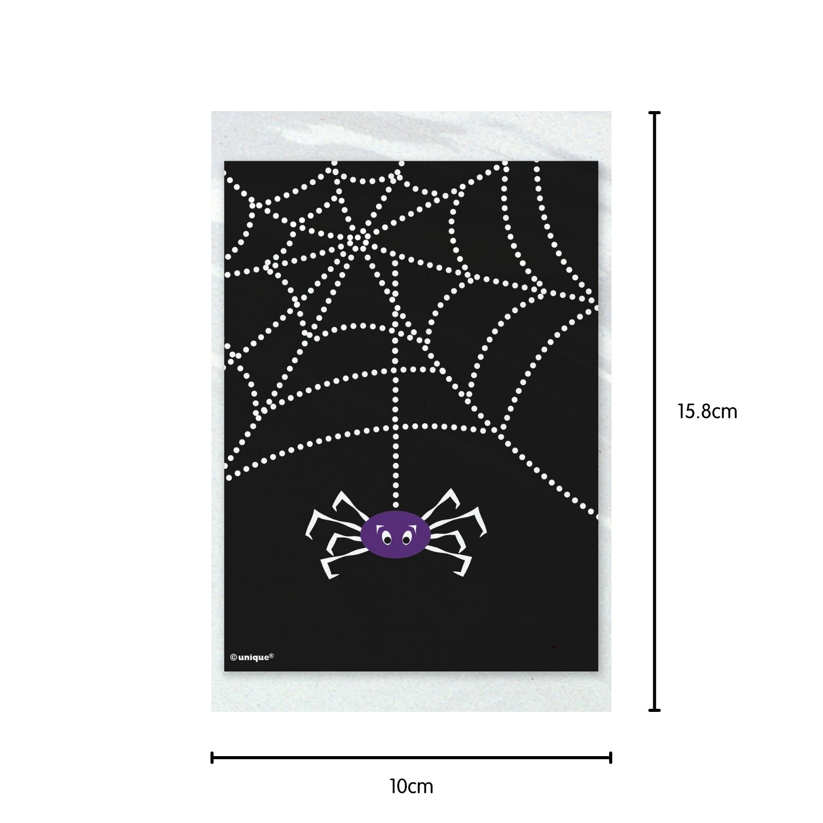 Spider Web Mini Plastic Treat Bags (Pack of 50) | Discount Party ...