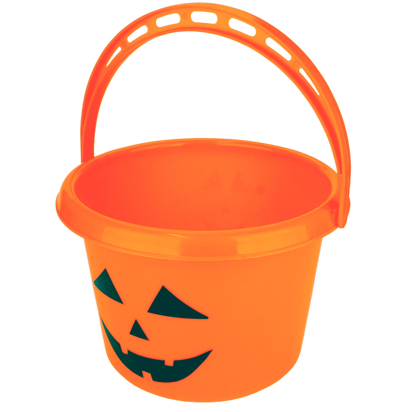 Plastic Trick or Treat Pumpkin Bucket - Discount Party Supplies