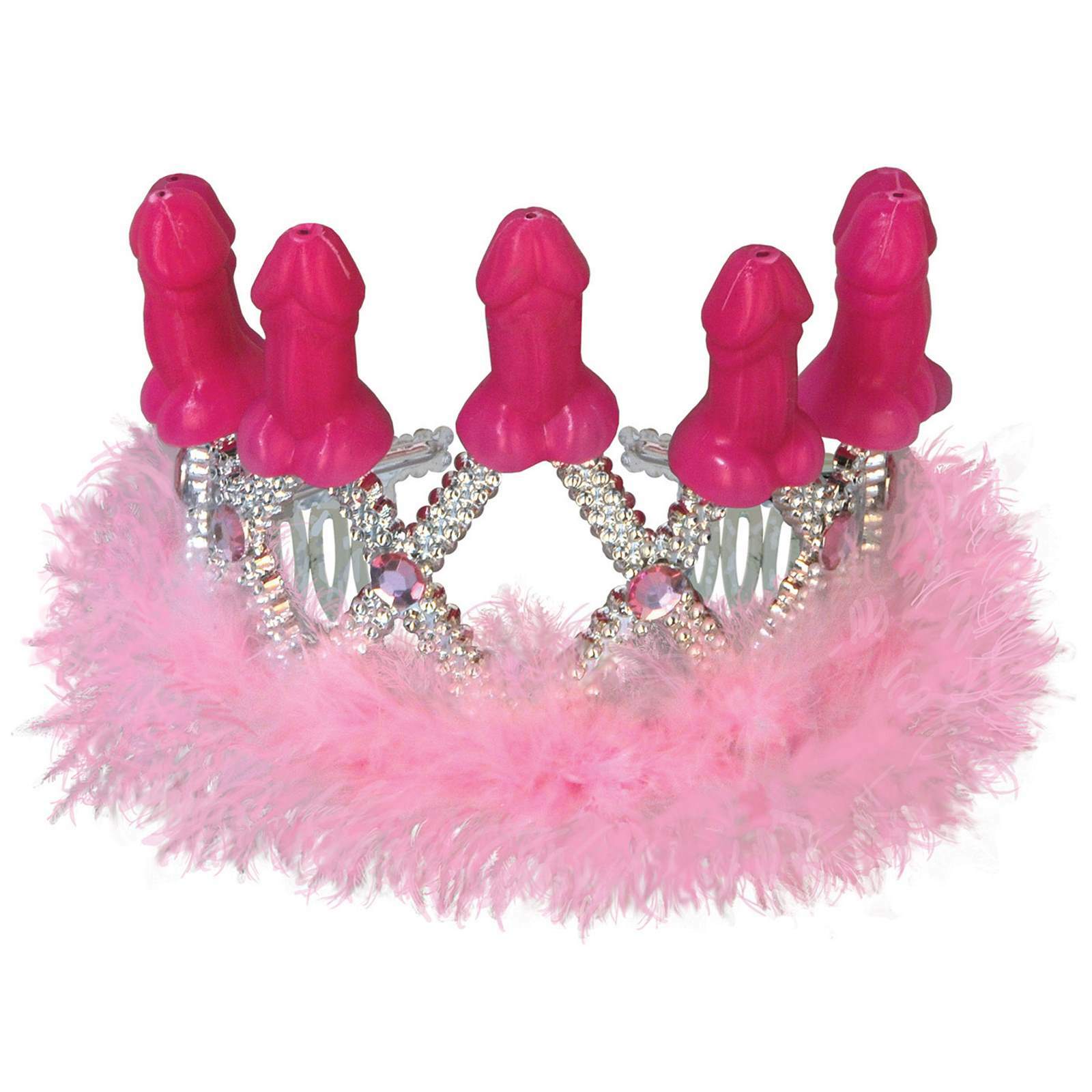 Pink Willie Tiara | Hens & Bucks | Occasion & Event Party Supplies ...