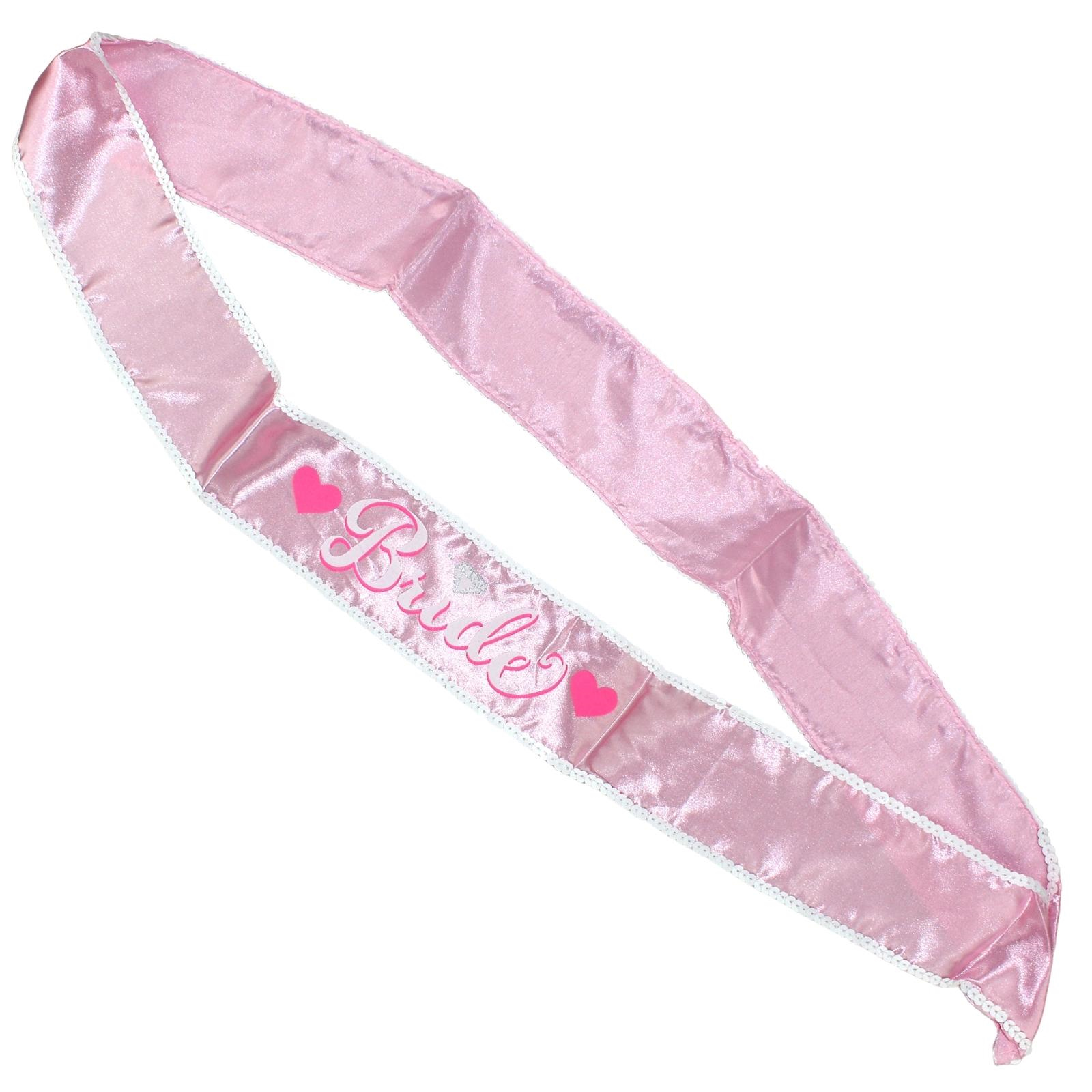 Elegant Bride Light Pink Satin Sash - Discount Party Supplies