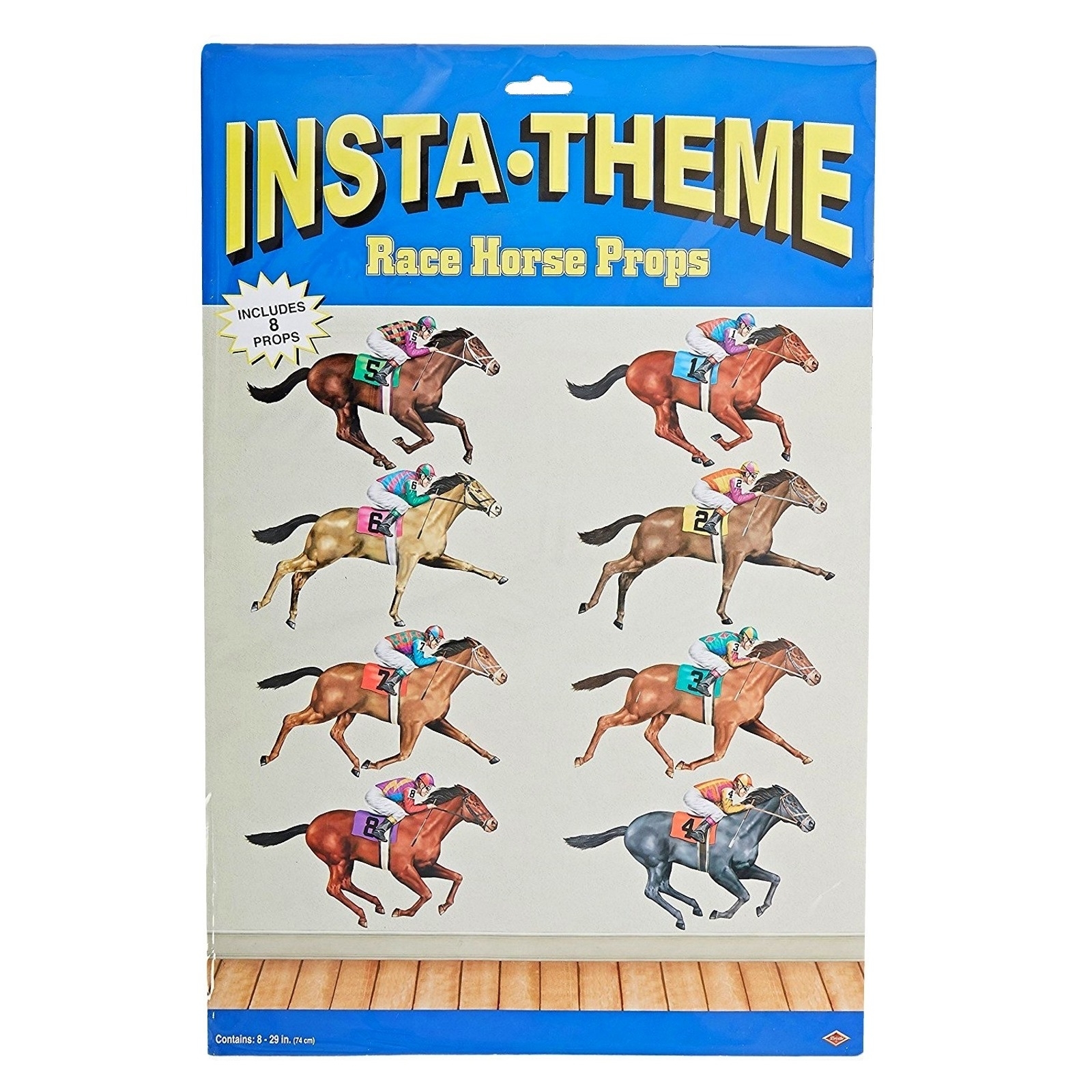 Race Horse Wall Props (Pack of 8) | Horse Racing | Themed Party ...