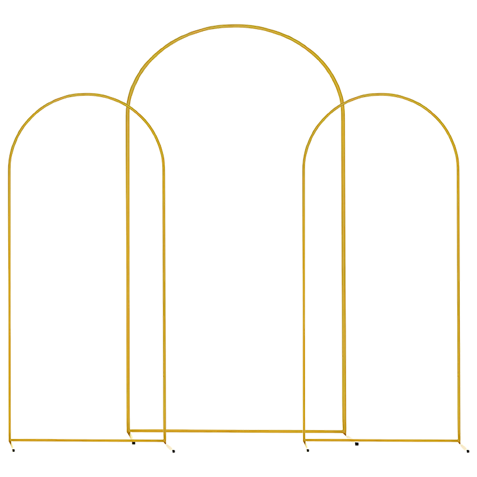 Gold Metal Round Arch Frames (Set of 3) - Discount Party Supplies