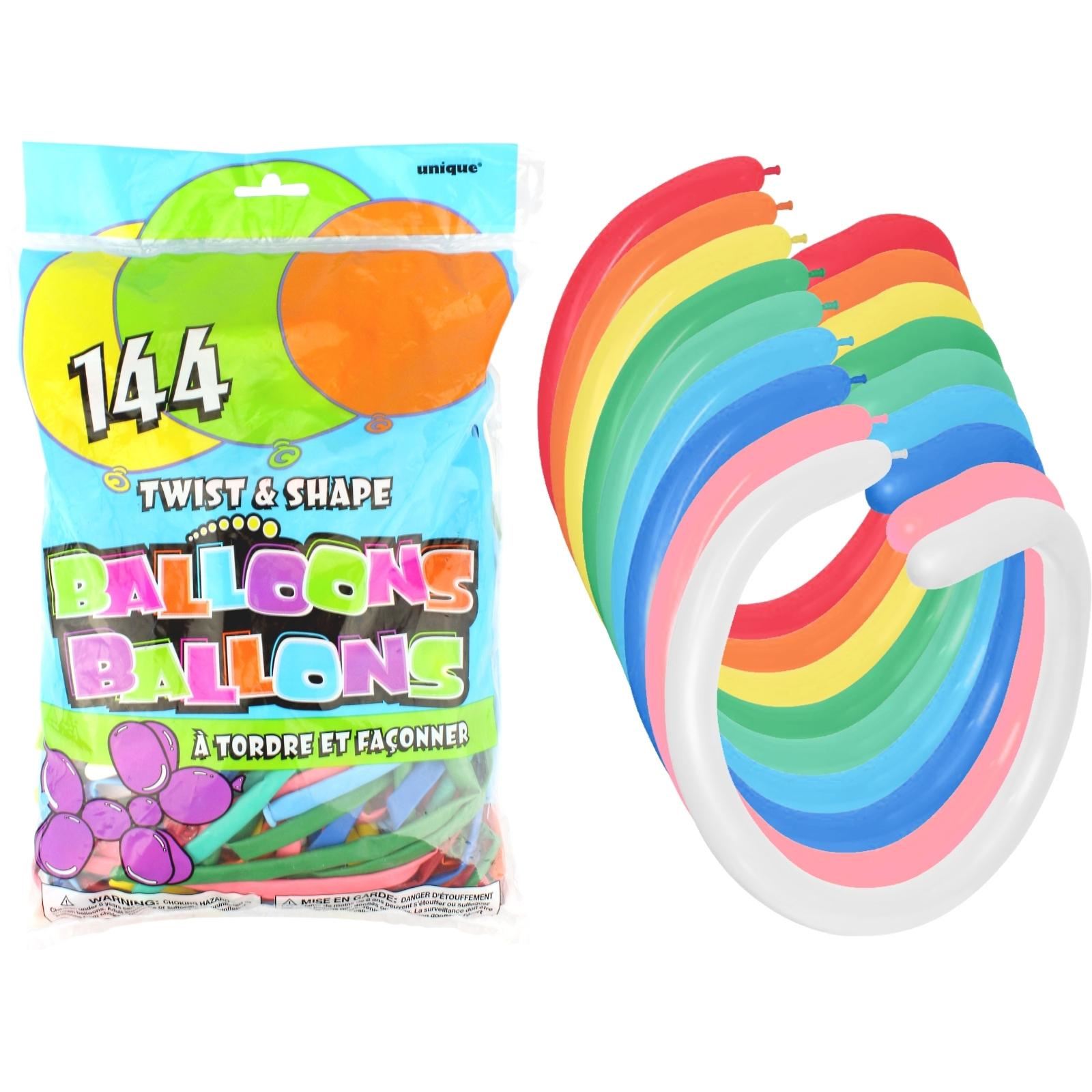 Assorted Coloured Modelling Balloons (Pack of 144) - Discount Party ...