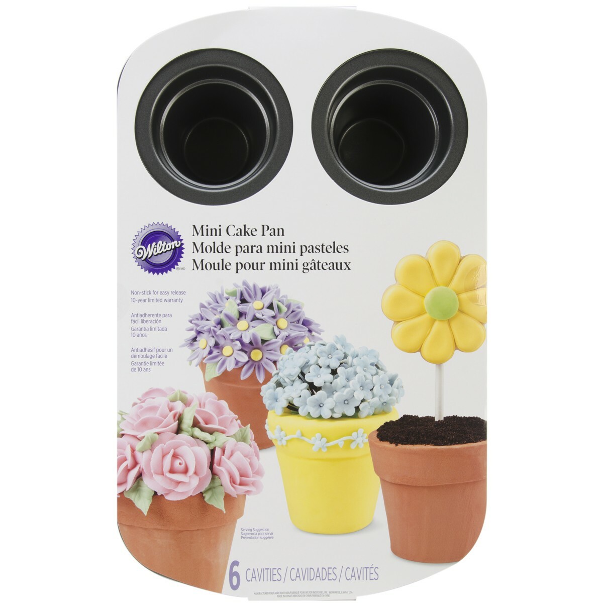 Wilton Flower Pot Mini Cake Pan | Pans and Moulds | Cake Decorating ...