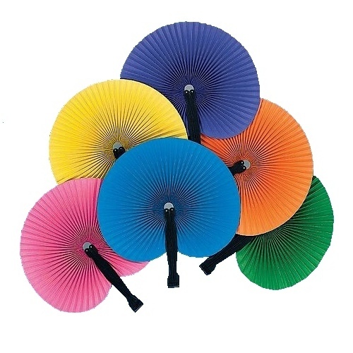Coloured Paper Fan | Discount Party Supplies - Discount Party Supplies
