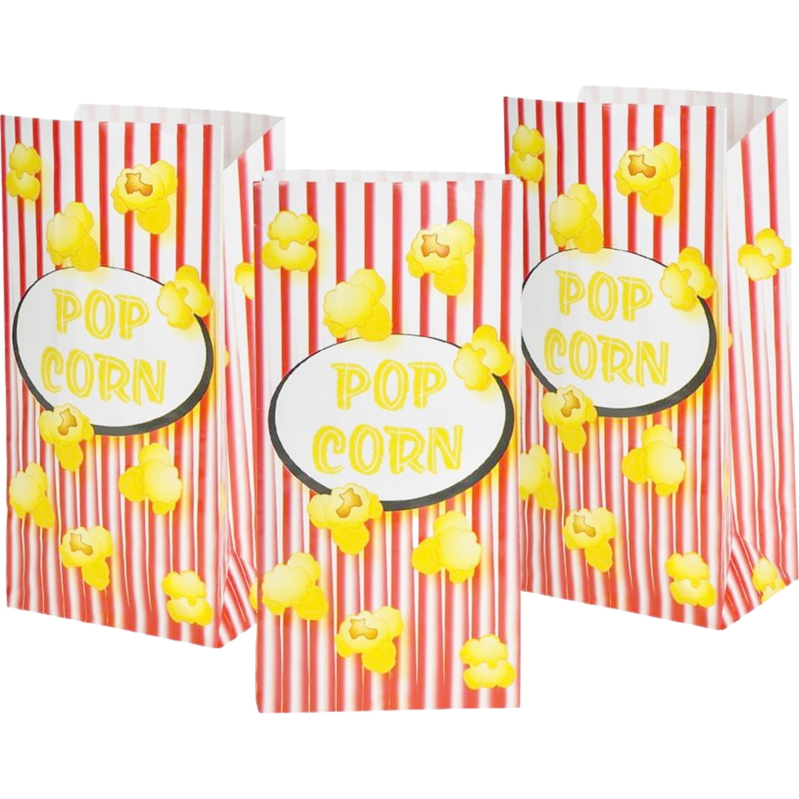 Popcorn Paper Bags (Pack of 12) - Discount Party Supplies