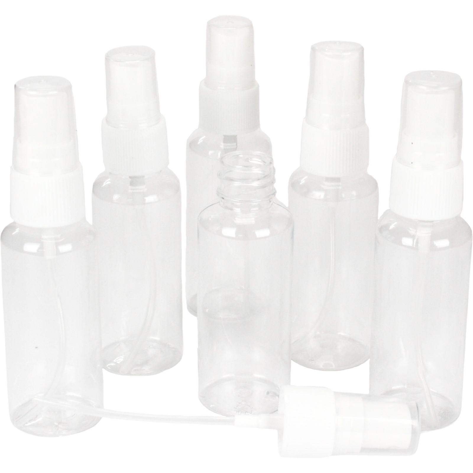 Clear Plastic Spray Bottles 60ml (Pack of 6) - Discount Party Supplies