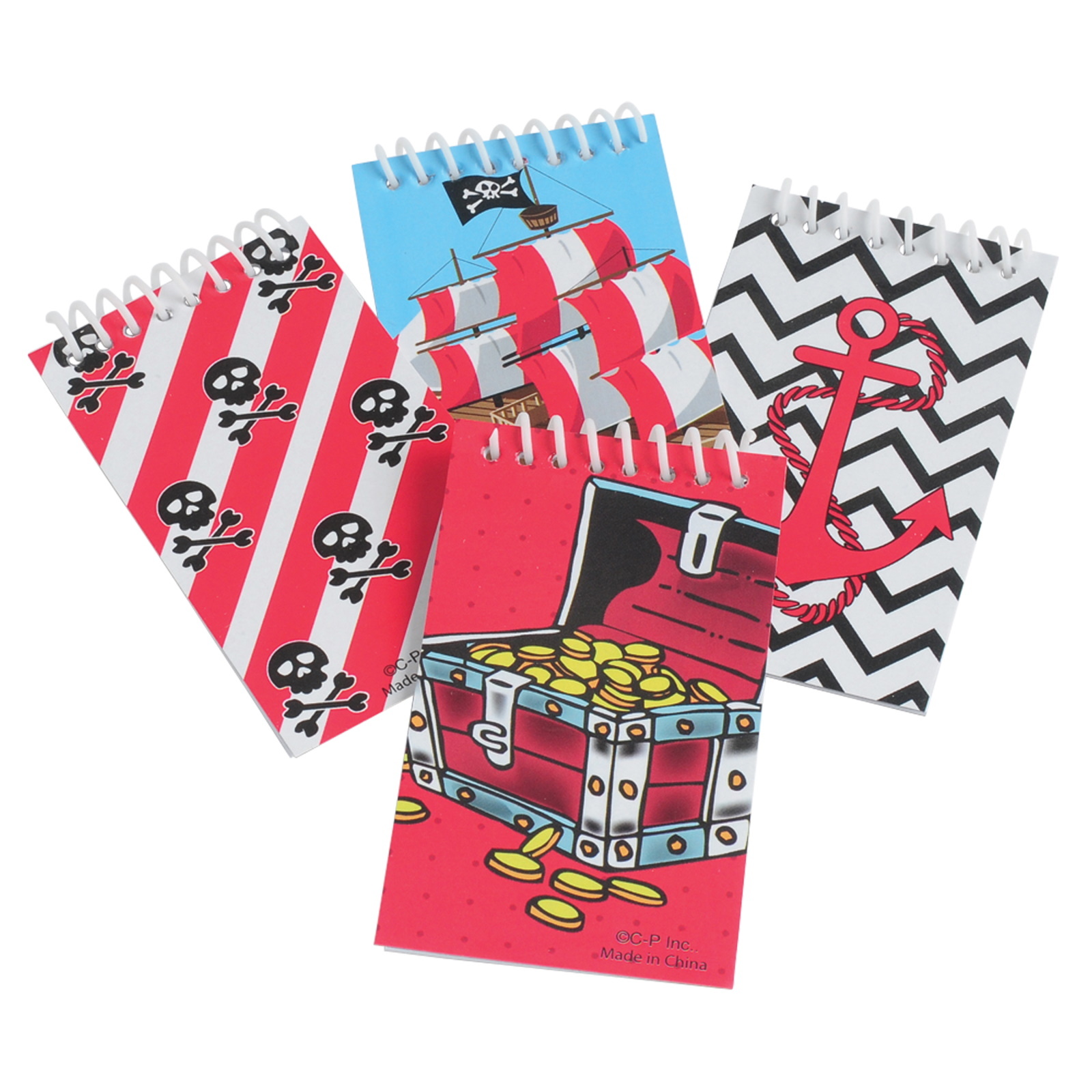 Pirate Notepads (Pack of 12) | Pirate | Boys Birthday Party Supplies ...