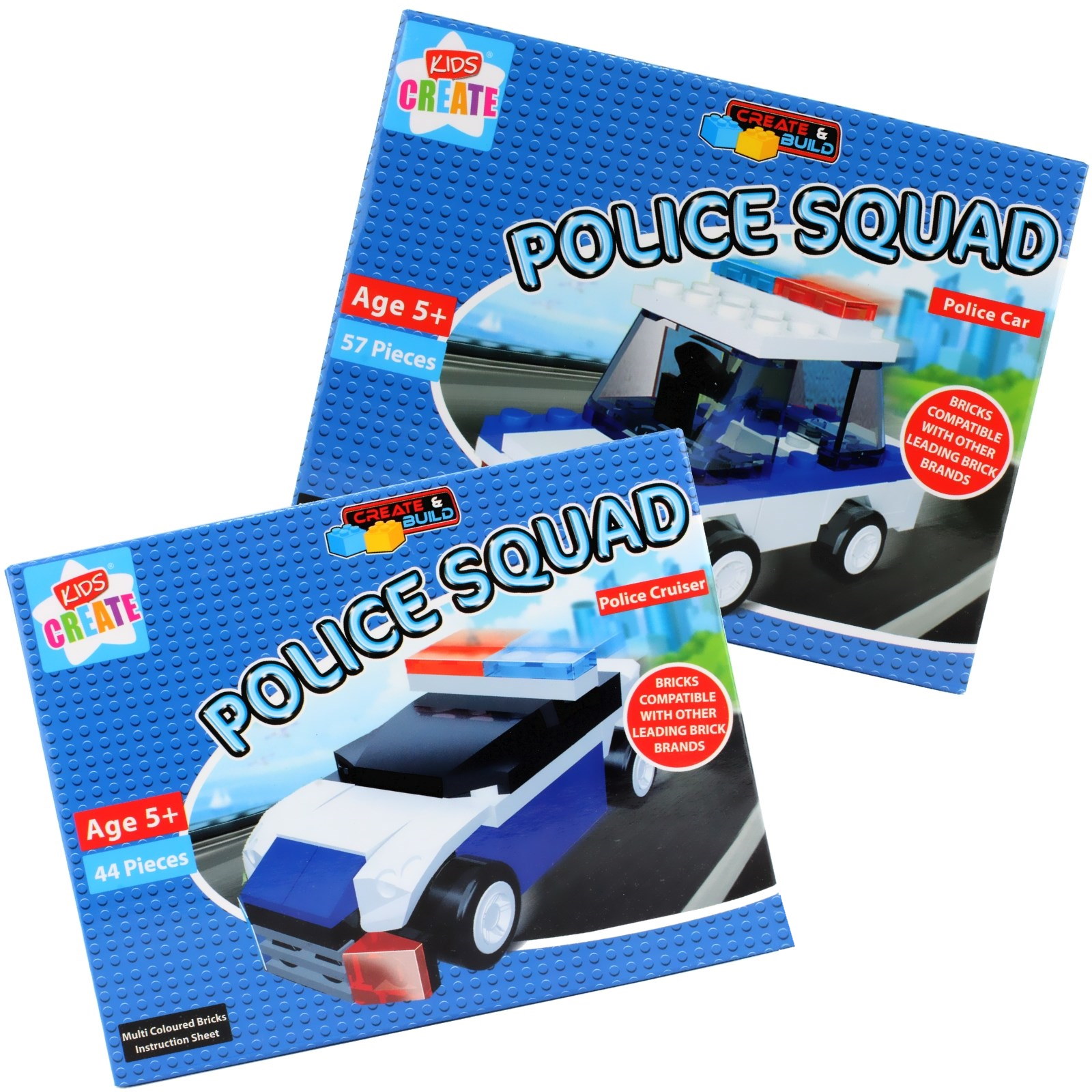 Police Squad Bricks Building Set - Discount Party Supplies