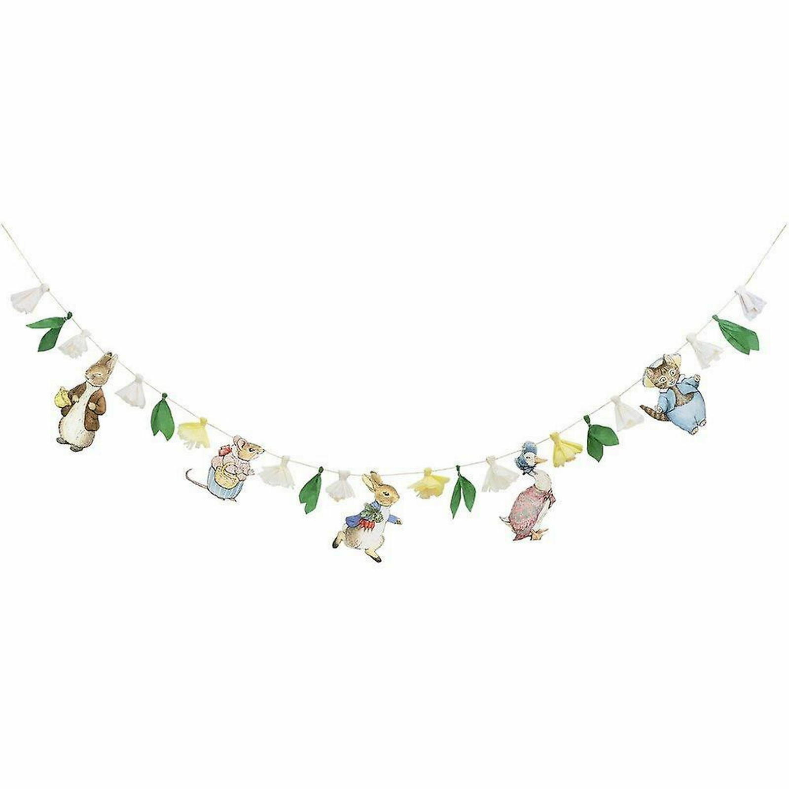 Meri Meri Peter Rabbit and Friends Garland Banner - Discount Party Supplies