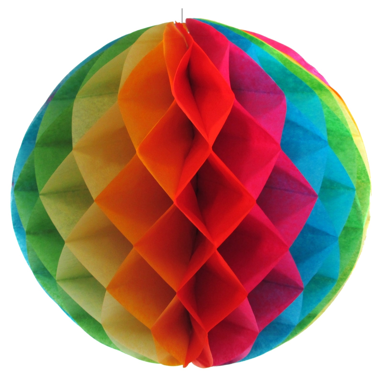 Rainbow Large Tissue Ball - Discount Party Supplies