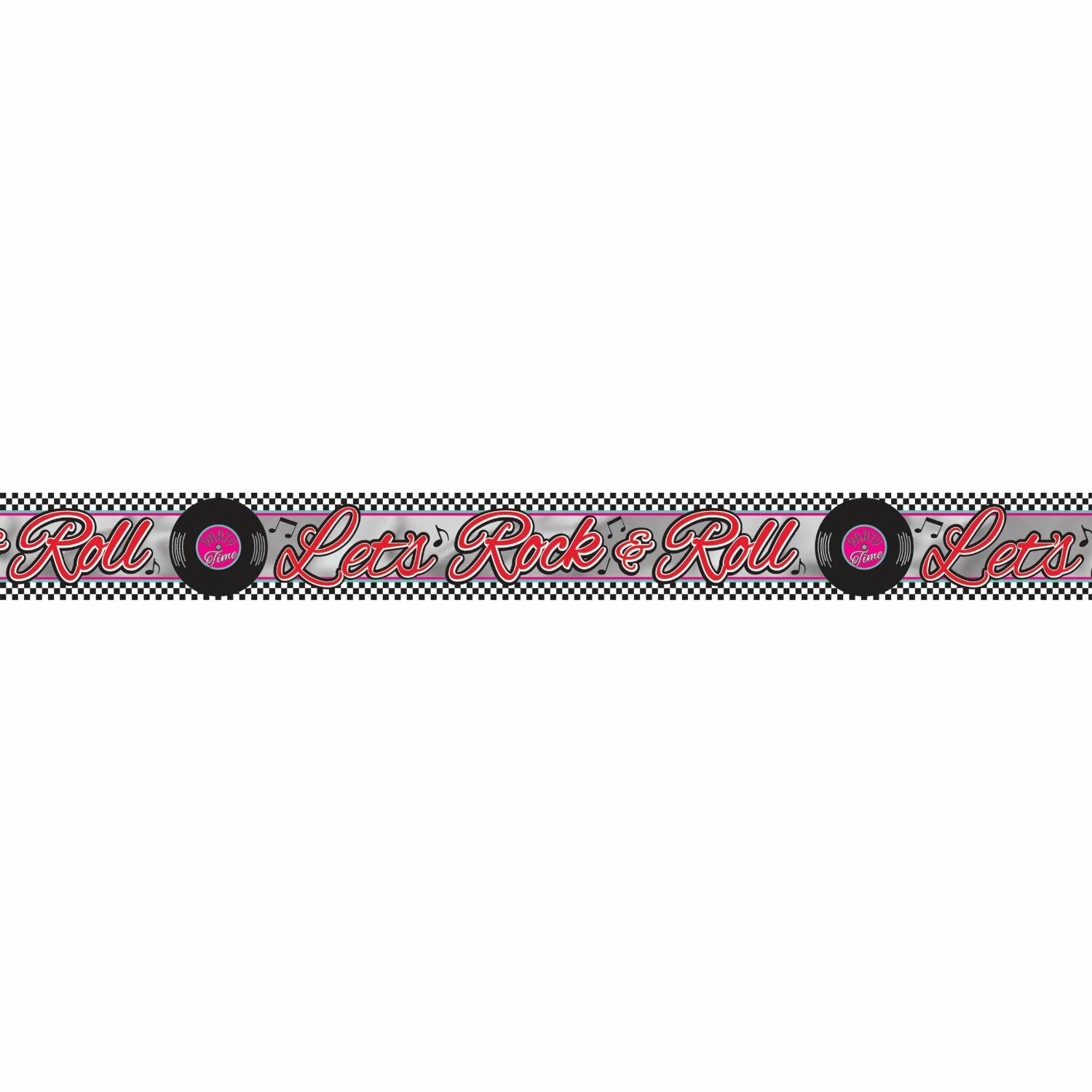 Classic 50's Rock and Roll Foil Banner | 50's Rock and Roll | Themed ...
