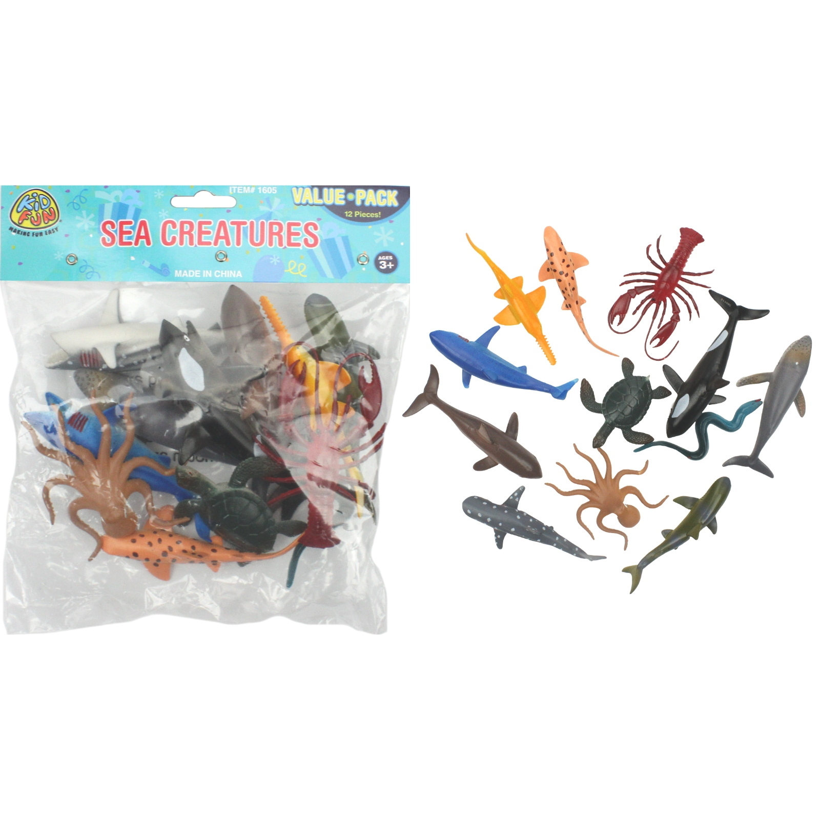 Plastic Sea Creatures (Pack of 12) - Discount Party Supplies