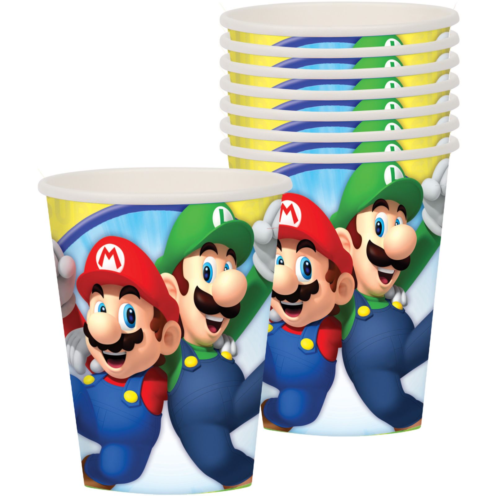 Super Mario Bros. Paper Cups (Pack of 8) - Discount Party Supplies