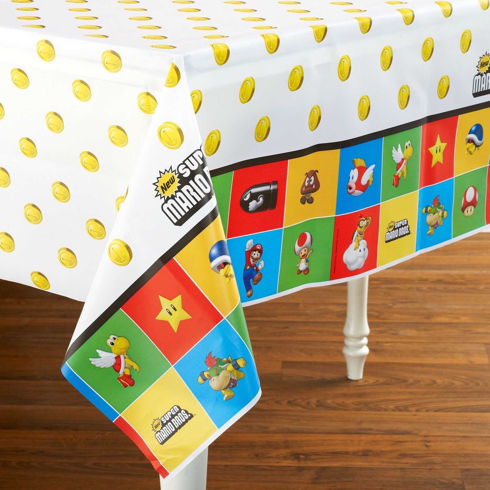 Super Mario Bros. Plastic Tablecloth | Super Mario Bros. | Boys and ...