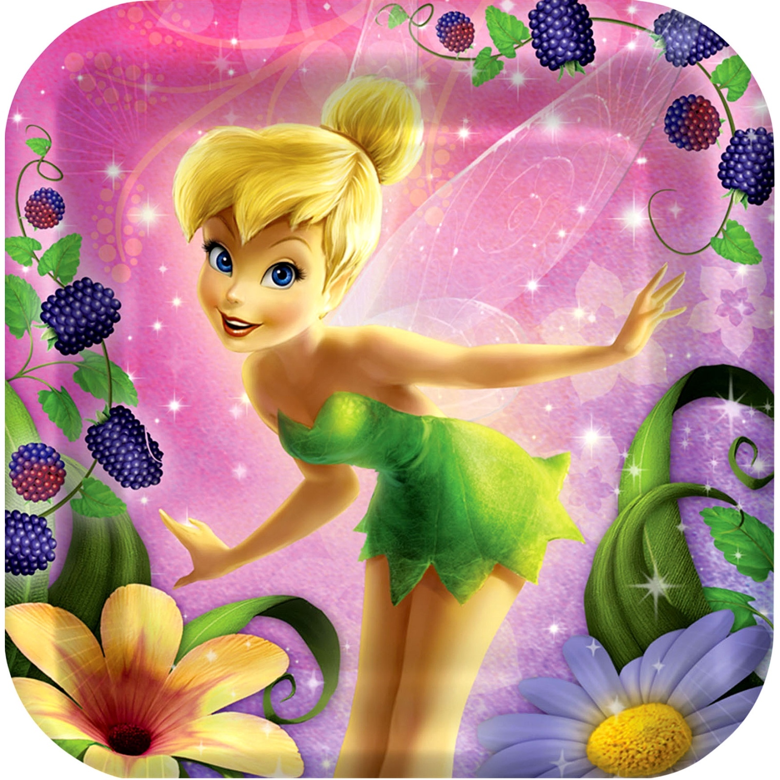 Tinkerbell Small Paper Plates (Pack of 8) [TINTWSP03] - Discount Party ...