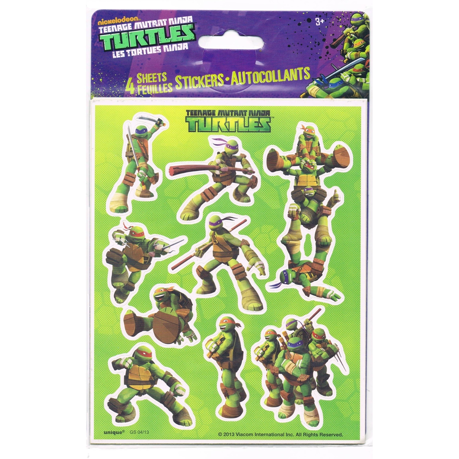 Teenage Mutant Ninja Turtles Stickers (4 Sheets) [TMNFAST02] - Discount ...