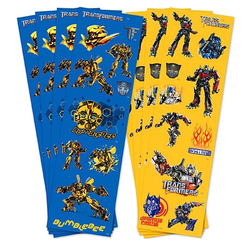 Transformers 3 Stickers (8 Sheets) | Transformers | Boys Birthday Party ...