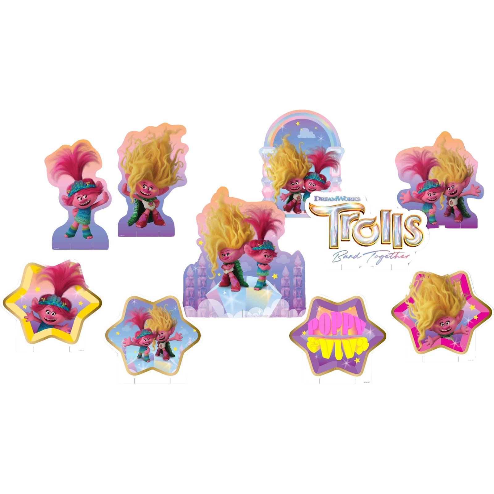Trolls Band Together Table Decorating Kit | Trolls | Girls Birthday ...