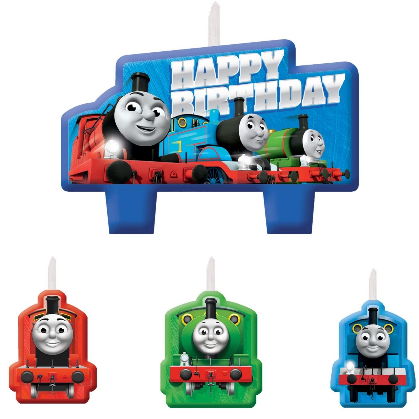 Thomas The Tank Engine Candles (Set of 4) - Discount Party Supplies