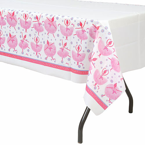 Tutu Much Fun Plastic Tablecloth - Discount Party Supplies