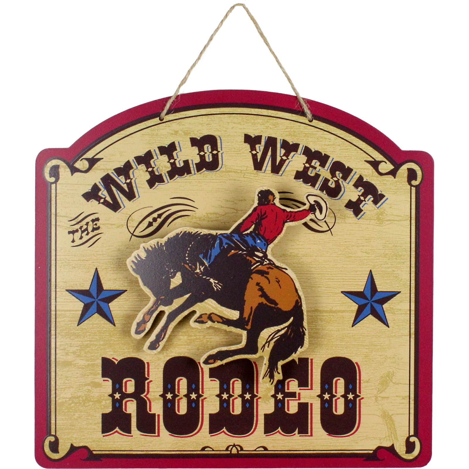 Western Rodeo Hanging Wooden Sign - Discount Party Supplies