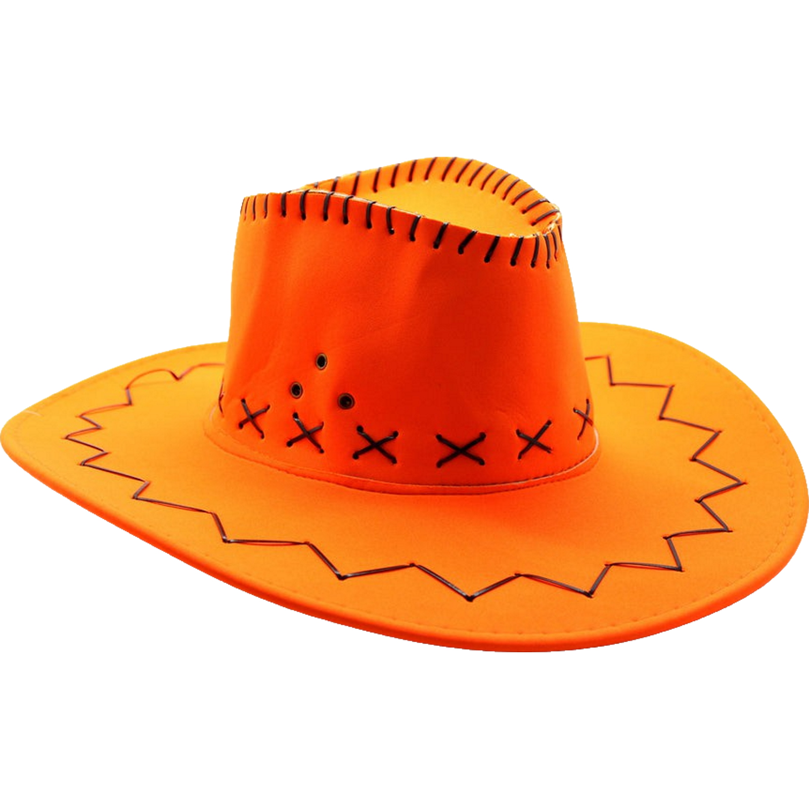 Adult Fluro Orange Outback Cowboy Hat - Discount Party Supplies