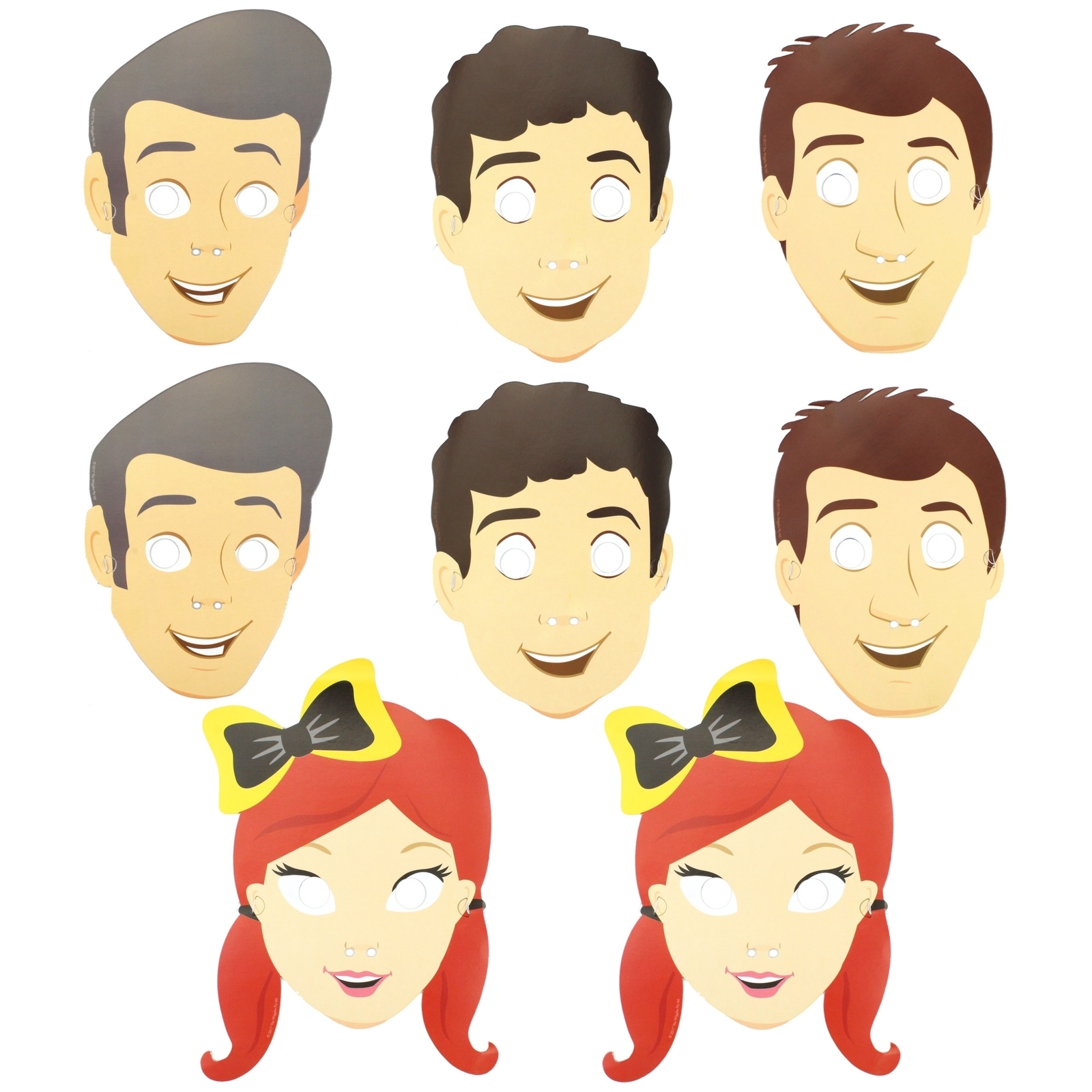 The Wiggles Characters Party Masks (Pack of 8) - Discount Party Supplies