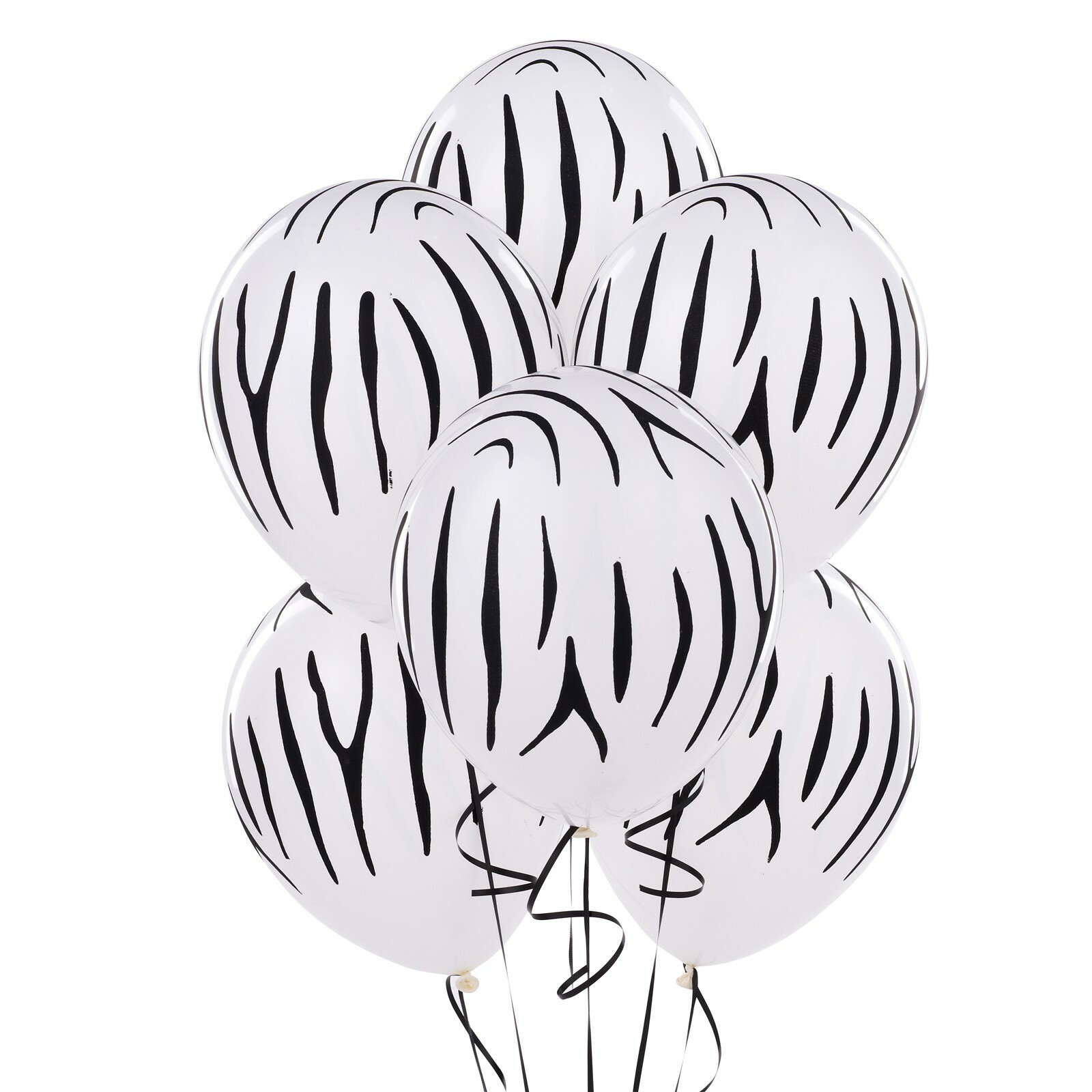 Zebra Stripe Balloons (Pack of 12) - Discount Party Supplies